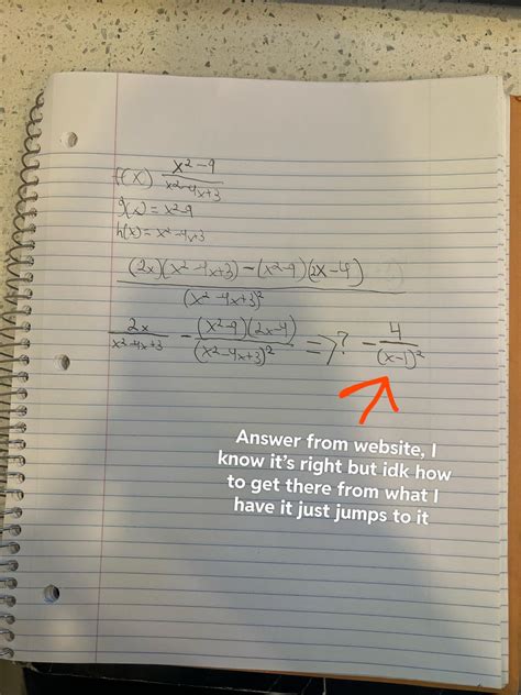 Derivative Of A Square Over A Polynomial R Askmath