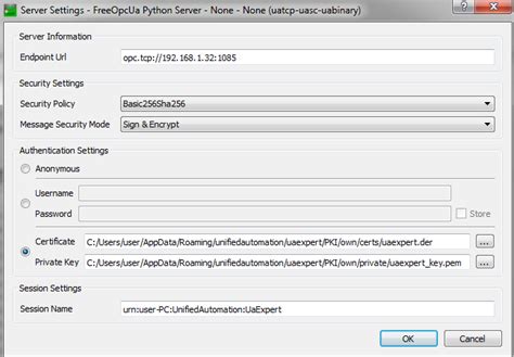 How To Create A Secure Server · Issue 768 · Freeopcuapython Opcua · Github