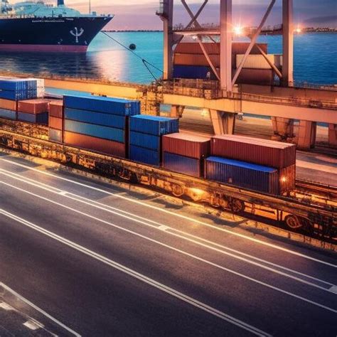 Premium Ai Image Logistics Global Technology Transportation Conce