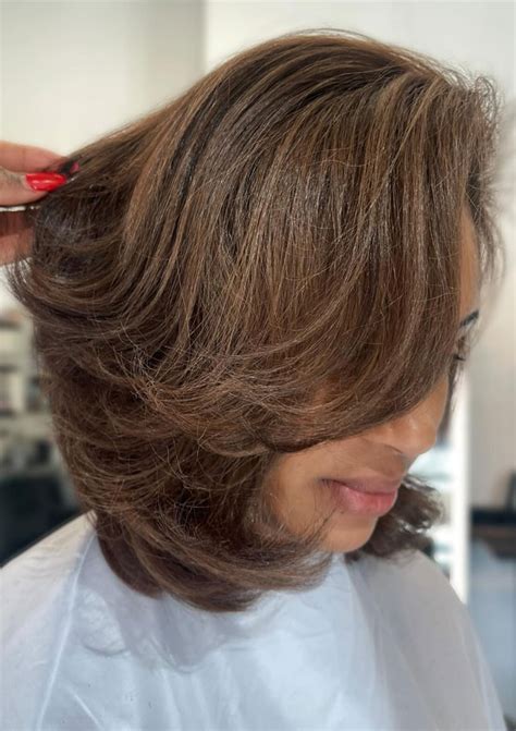 22 Flattering Thin Hair Volume Haircuts Caramel Brown Voluminous