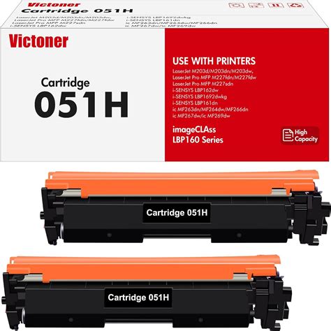 051H Toner Cartridge 2 Pack: Replacement for Canon 051H 051 CRG-051H ...