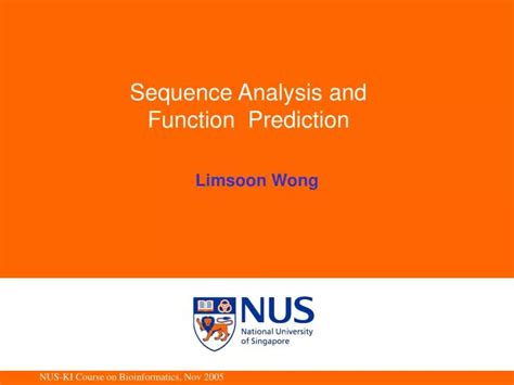 Ppt Sequence Analysis And Function Prediction Powerpoint Presentation