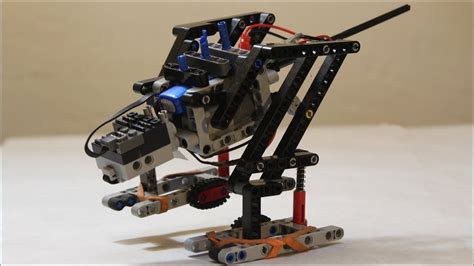 Lego Raptor Running Biped Robot Youtube