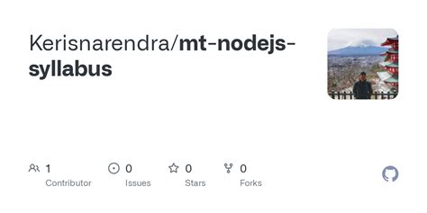 github kerisnarendra mt nodejs syllabus