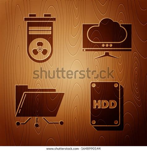 Set Hard Disk Drive Hdd Video Stock Vector Royalty Free Shutterstock