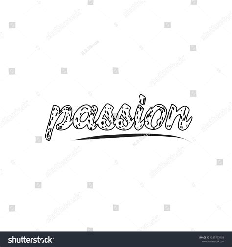 Passion Typography Print Use Poster Flyer Stock Vector Royalty Free 1335773153 Shutterstock