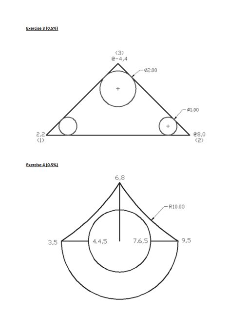 Solved AutoCAD Exercises Week A Learning Outcome Use Chegg
