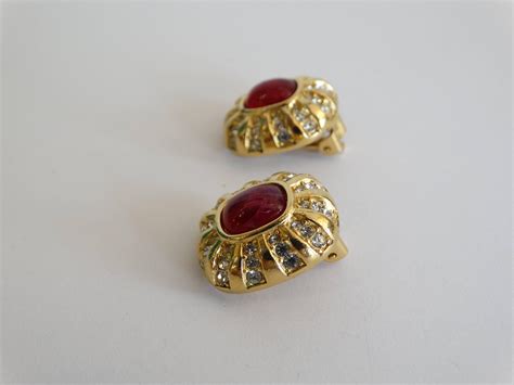 1980s Christian Dior Stud Earrings At 1stdibs