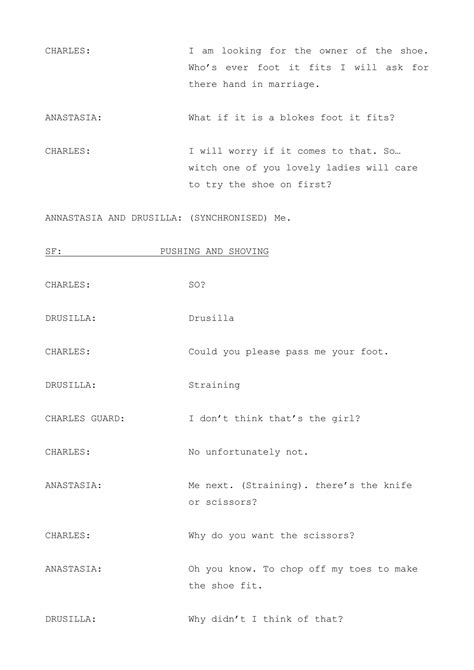 Cinderella Radio Play Script Final Pdf