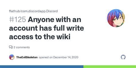 Anyone With An Account Has Full Write Access To The Wiki Issue Flathub Discordapp
