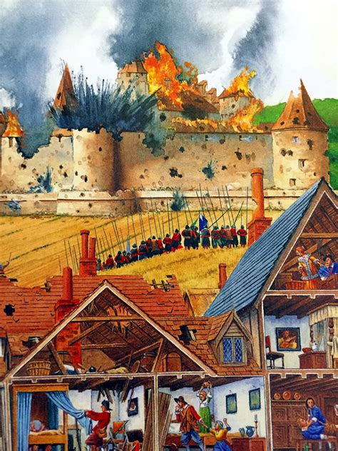 Cavalier troops besieging a Roundhead castle- by Steve Noon | Civil war ...