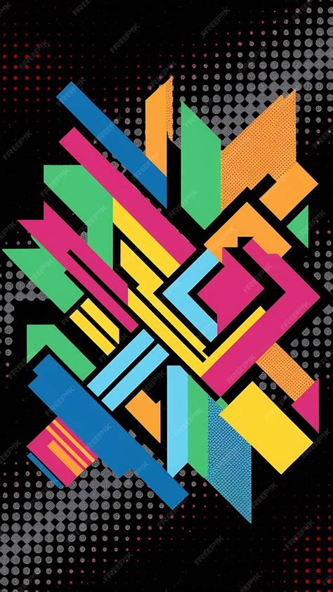 Cool Abstract Geometric Shapes Background Vector Design Premium Ai Generated Image