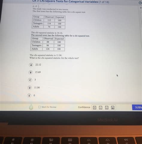 Solved Ch 7 Chi Square Tests For Categorical Variables 7