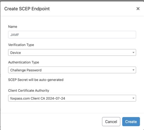 Jamf School Scep Configuration