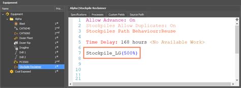 Stockpile Path Syntax