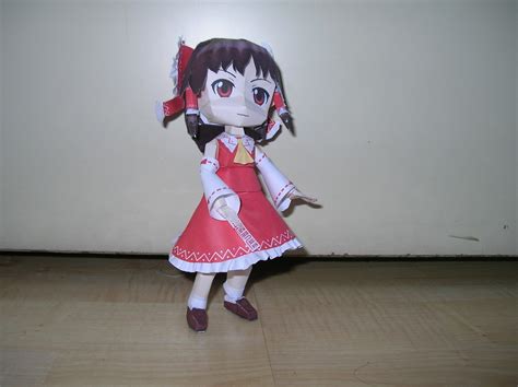 Reimu Touhou Papercraft Chibi · How To Make A Paper Model
