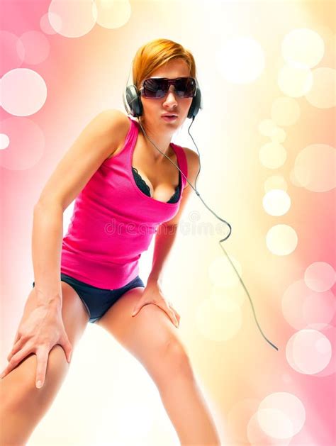 Sexual Woman In Headphones Stock Image Image Of Face 11192215