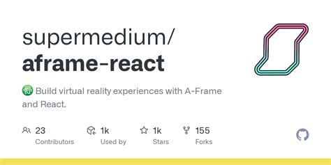 GitHub Supermedium Aframe React Atom Build Virtual Reality