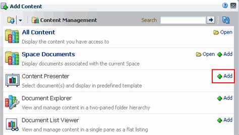 Publishing Content Using Content Presenter