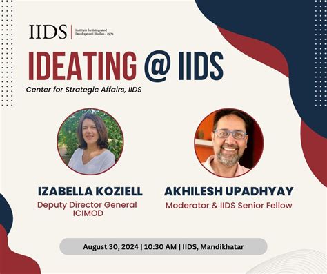 Center For Strategic Affairs At Iids Is Organizing ‘ideating Iids Episode 03 On Friday