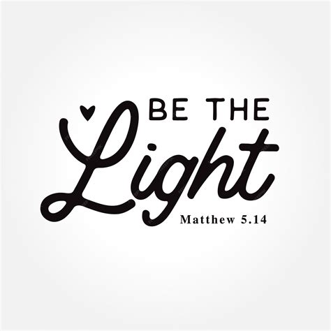 Premium Vector Jesus Quotes Be The Light Typography Design