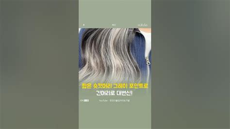 숏컷에서 그레이포인트 붙임머리 포인트붙임머리 투톤붙임머리 그레이붙임머리 특수컬러붙임머리
