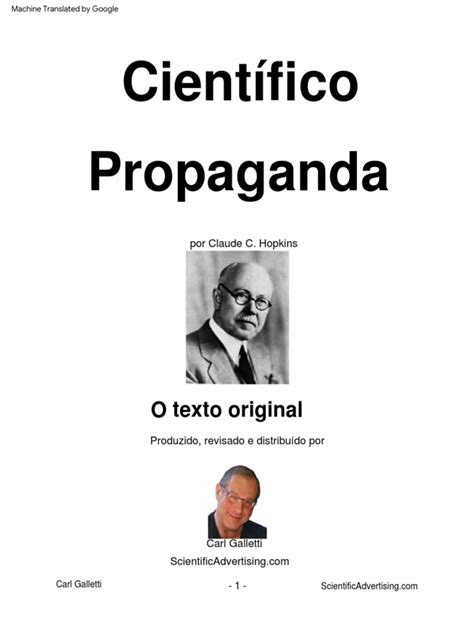 Fundamentos Da Publicidade Científica Pdf Publicidade Science
