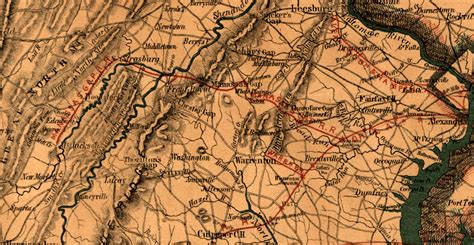 Civil War Railroads Map
