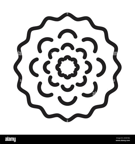 Massage Ball Icon Black Line Art Vector In Black And White Outline Set Collection Sign Stock