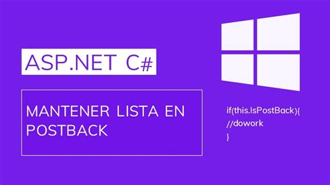 How Keep Gridview With Datasource On Postback Aspnet Postback Youtube