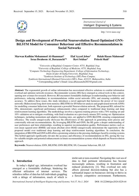 Pdf Design And Development Of Powerful Neuroevolution Based Optimized Gnn Bilstm Model For