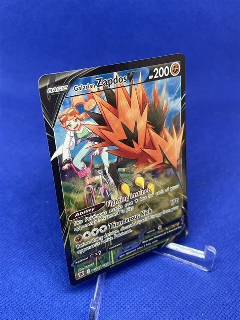 Pokémon Galarian Zapdos V Alt Art Tg19 Astral Radiance Values Mavin