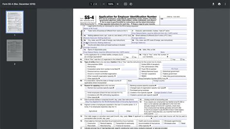 How To Get The 98 Trust Ein By Filling Out Irs Form Ss4 Youtube