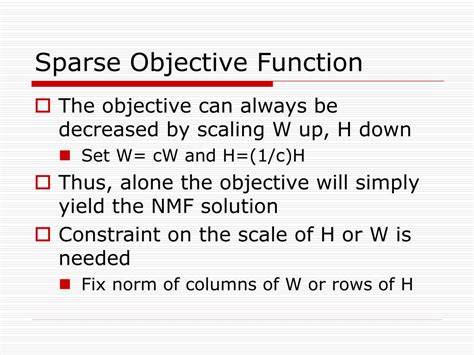 Ppt Nonnegative Matrix Factorization With Sparseness Constraints