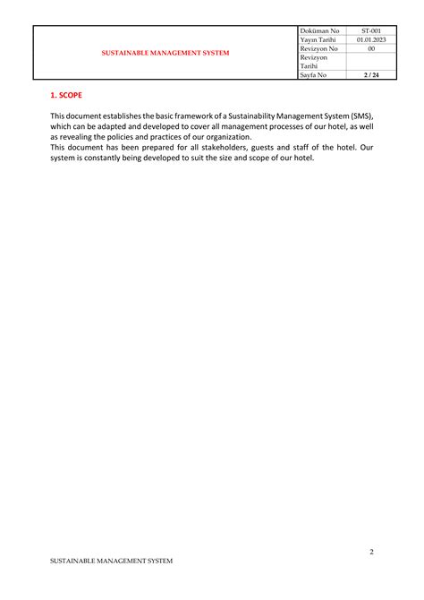 Sustainable Management System