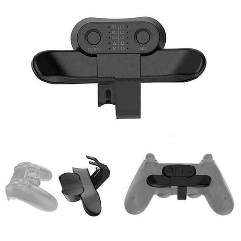 Extended Gamepad Back Button Attachment Joystick Rear Button With Turbo Key Adapter For Ps4 Game