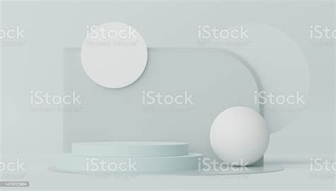 추상 최소 디스플레이 연단의 3d 렌더링은 제품 화장품 프레젠테이션 및 모형을 보여줍니다 파스텔 지구 톤 배경의 쇼케이스 장면
