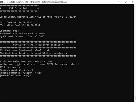 How To Install Control Web Panel On RackNerd VPS With AlmaLinux 8