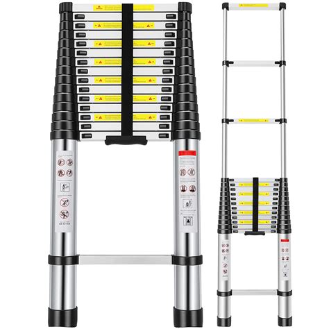 Telescoping Extension Ladder 203 Ft Aluminum Alloy Folding