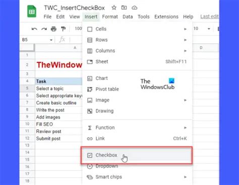 How To Add A Checkbox In Google Sheets How To Add A Checkbox In Google Sheets