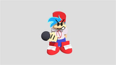 Fnf Boyfriend Download Free 3d Model By ~viniialx~ Viniialxonyt