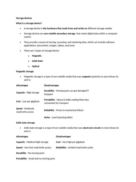 Storagedevices Pdf Byte Computer Data Storage