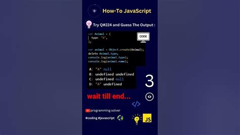 How To Code Javascript Q224 Try Solve And Guess The Output Shorts