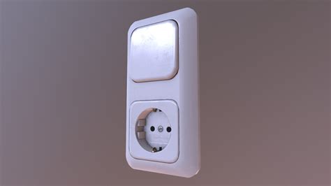 Power Socket 3d Model By Piotrmi 92ca07e Sketchfab