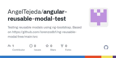 github angeltejeda angular reusable modal test testing reusable