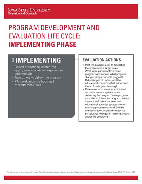 Implementing Phase Iowa State University Extension And Outreach