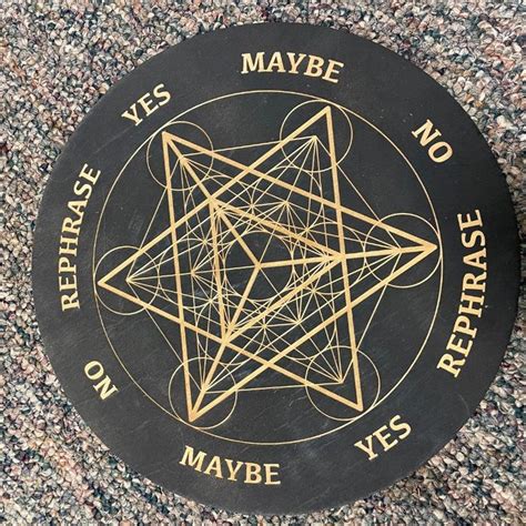 Merkaba Metatron Cube Divination Board 12″ Goddess Elite Metatrons