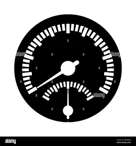 Speedometer Vector Illustration The Design Features A Circular Layout With A Large Primary