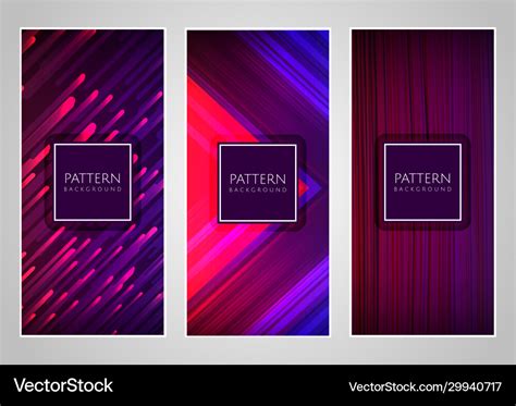 Abstract Various Colorful Header Set Collection Vector Image