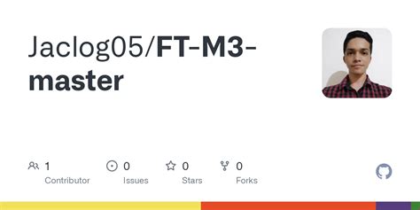 Github Jaclog05ft M3 Master